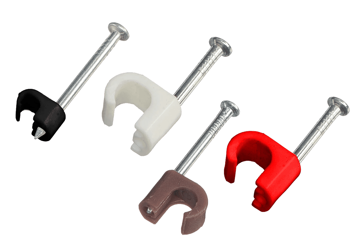 Deta Round Cable Clips (Box of 100)