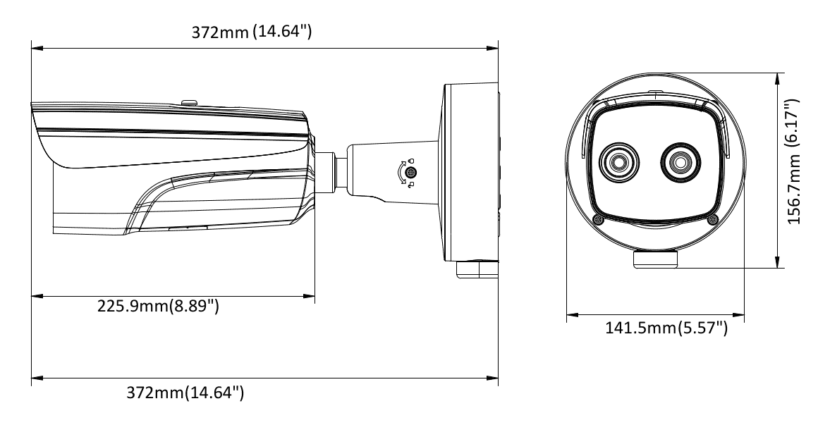 Hikvision DS-2TD2637-35/PI Hikvision Thermal & Optical Bi-spectrum ...