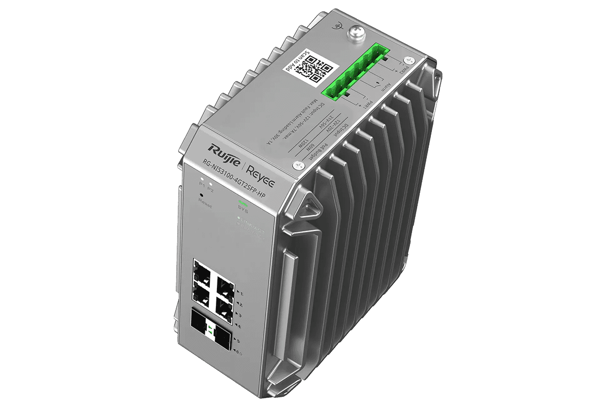Ruijie RG-NIS3100-4GT2SFP-HP 4-port 120w 4 PoE+ 2 SFP Industrial ...