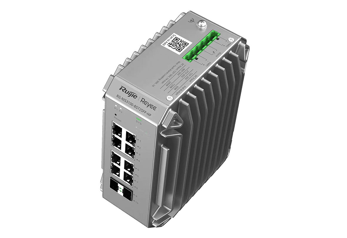 Ruijie RG-NIS3100-8GT2SFP-HP 8-port 240w 8 PoE+ 2 SFP Industrial ...