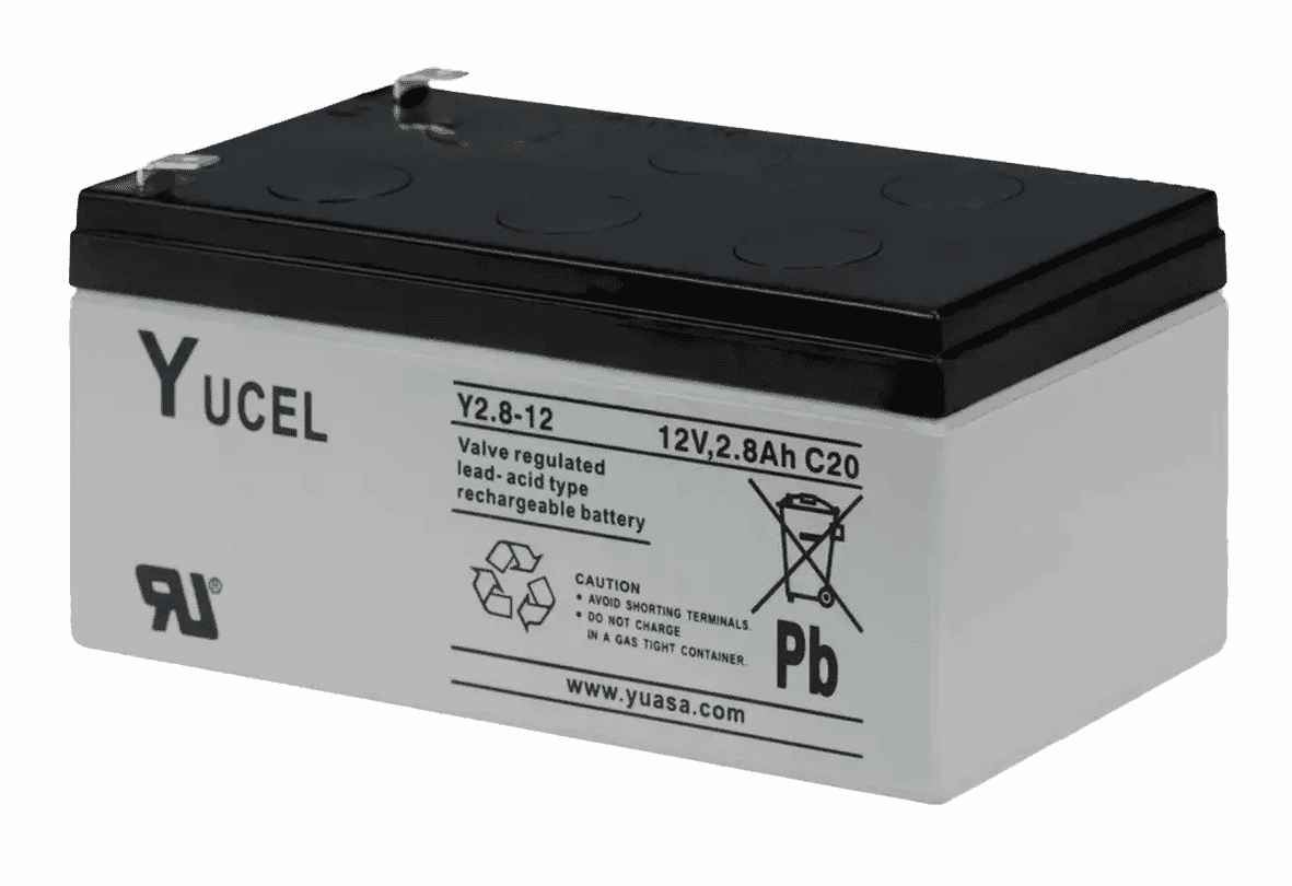 Yuasa Yuvolt Yucel Y2.8-12 2.8Ah 12V Sealed Lead Acid Rechargeable Battery