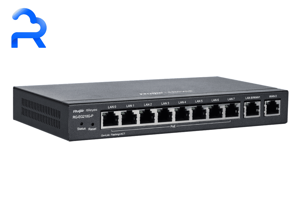 Ruijie RG-EG210G-P Reyee 10-Port Gigabit Cloud Managed PoE Load ...
