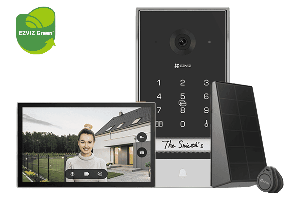 EZVIZ EP7 Smart Wireless Solar and Battery 2K Video Intercom with ...