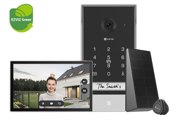 EZVIZ EP7 Smart Wireless Solar and Battery 2K Video Intercom with Screen