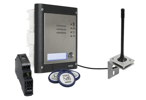 Videx GSM4KCR-1S/4G 1 Button Surface Back Lit Code Lock & Proximity GSM ...