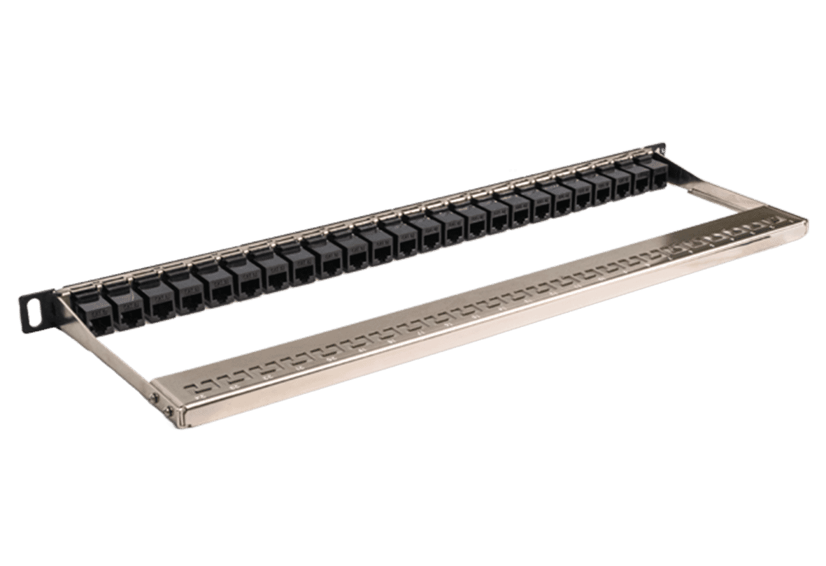 Cat6 24 Port UTP 0.5U RJ45 Keystone Coupler 19" Patch Panel
