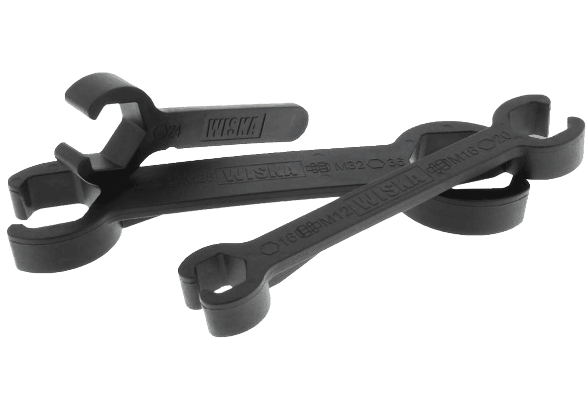 WISKA Plastic Open End Spanner Set for Sprint M12, M16, M20, M25, M32 ...