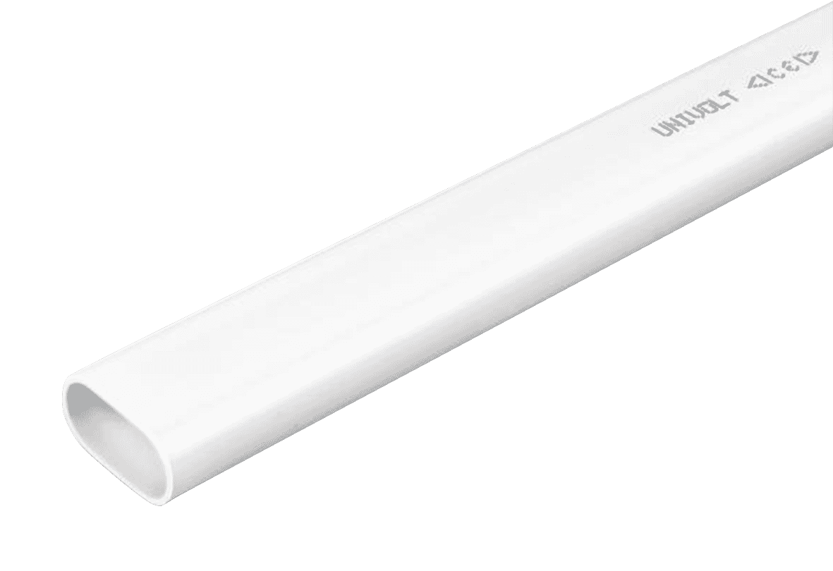 Univolt LSF Rigid Oval Conduit White 3m Length
