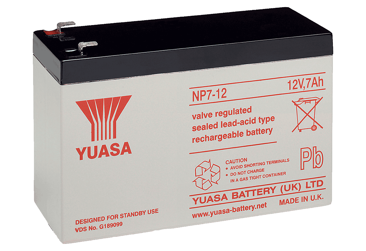 Yuasa NP7-12L 12V 7Ah Sealed Lead Acid Rechargeable Battery