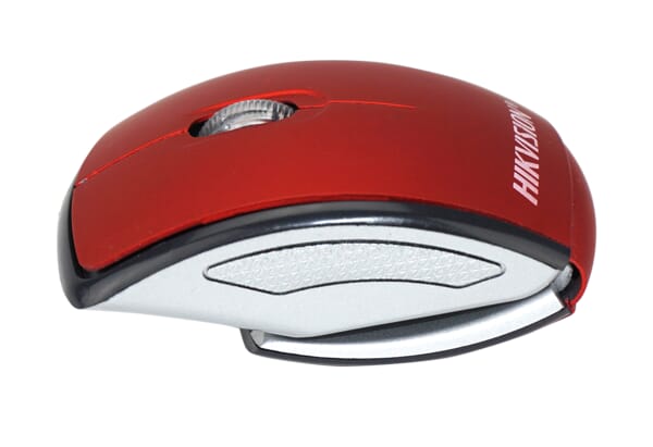 Hikvision Folding Wireless 2.4GHz USB Mouse Red