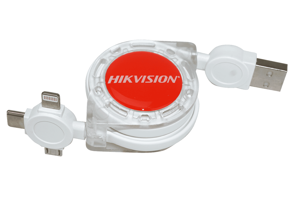 Hikvision Multi-Format Retractable USB Data and Charging Cable