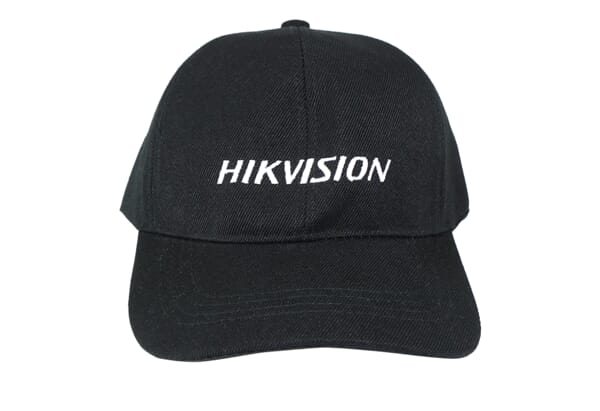 Hikvision Logo Adult One-Size Baseball Cap Black