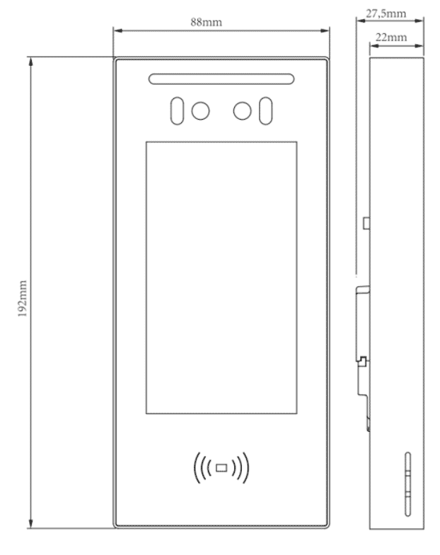 Akuvox E16C SIP PoE 5-Inch Facial Recognition Surface Mount 2MP Door Phone