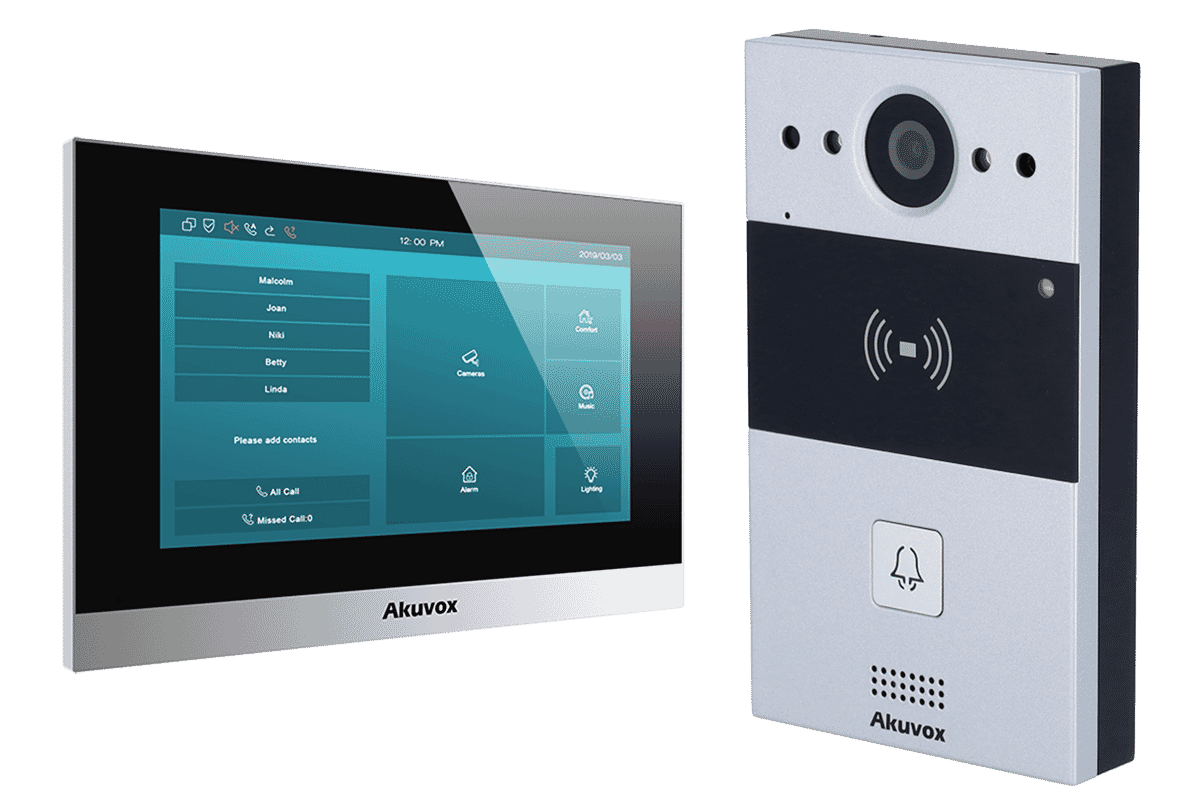 Akuvox 2 Wire IP Intercom Kit R20A-2 + C313W-2 + 48V Power Supply