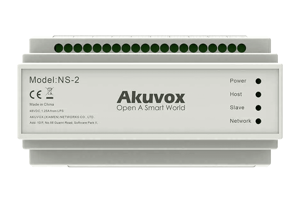 Akuvox NS-2 2-Wire IP Rail Mount Network Switch