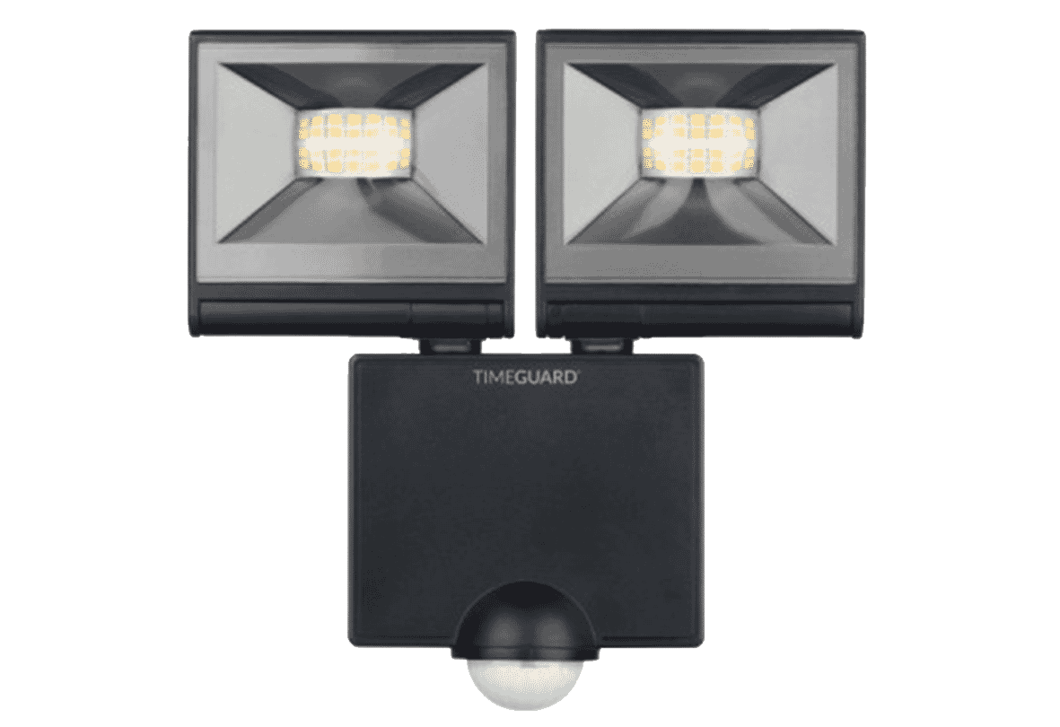 Timeguard LED200WFB 2 x 10w LED Twin Head Wi-Fi Floodlight with PIR - Black