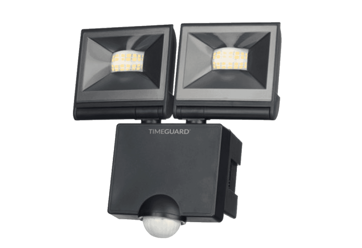 Timeguard LED200WFB 2 x 10w LED Twin Head Wi-Fi Floodlight with PIR - Black