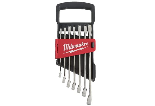 Milwaukee 7 pcs Metric 8mm - 17mm Comb Spanner Set