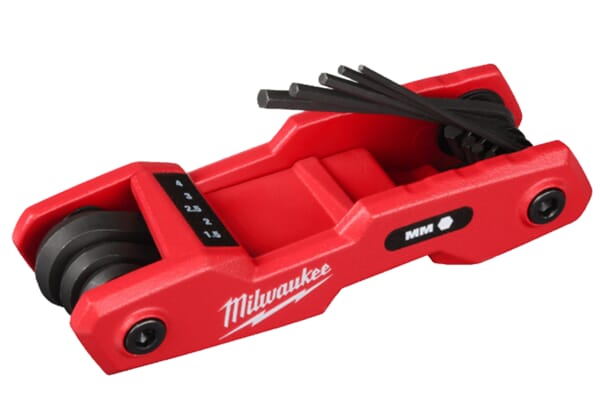 Milwaukee 8 pcs 1.5mm - 8mm Foldable Hex Key Set