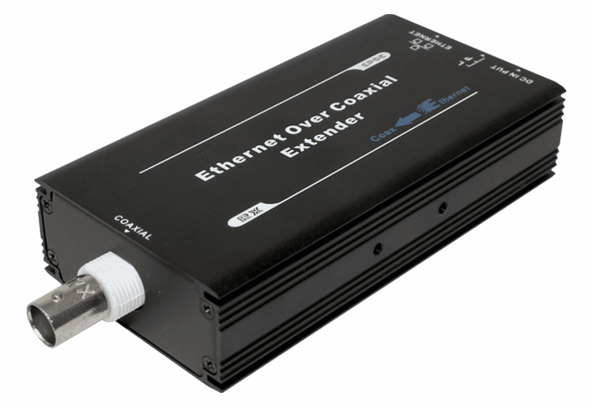 Single Channel IP Over Coax with PoE Receiver