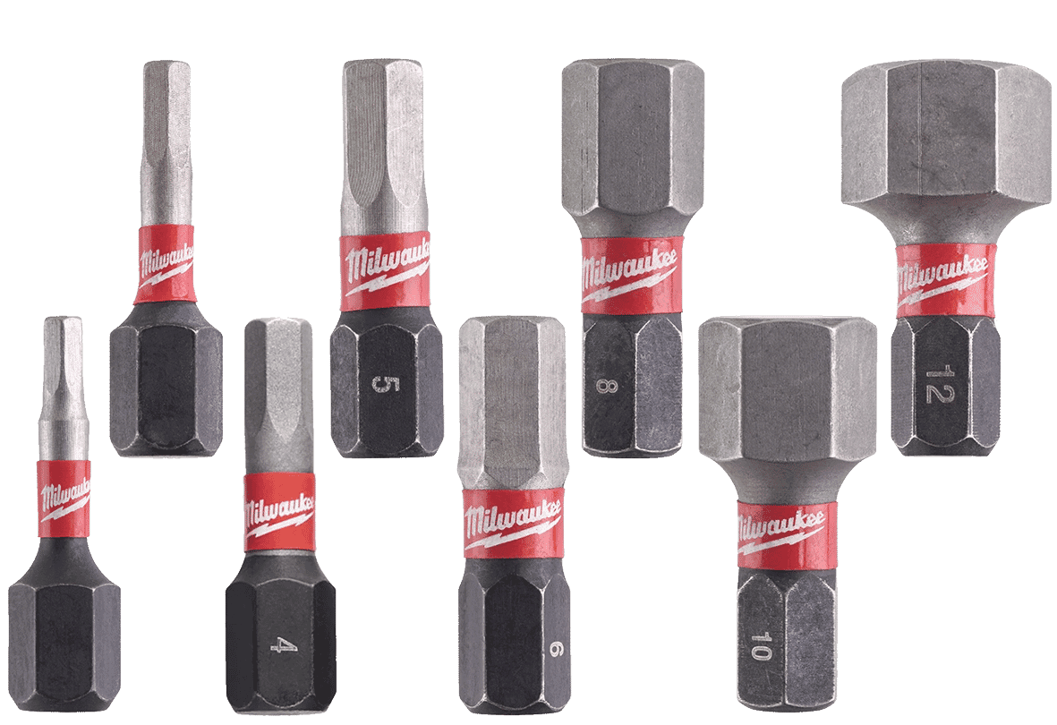 Milwaukee Shockwave Hex Head Screwdriver Bits