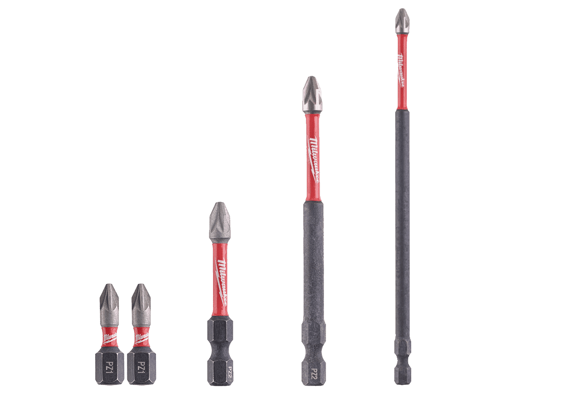 Milwaukee Shockwave Pozi Head Screwdriver Bits