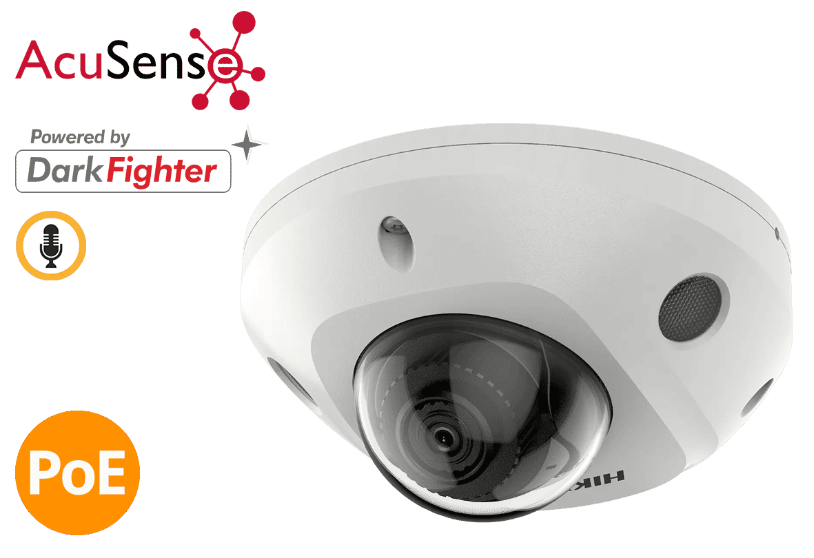 Hikvision DS-2CD2566G2-IS(2.8MM) AcuSense 6MP Mini Dome Camera with IR ...