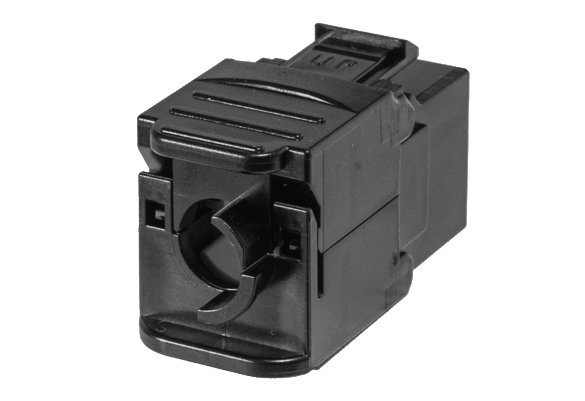 TUK Cat 6A UTP Toolless Unshielded Keystone Socket - Black