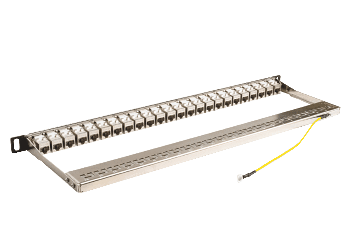 TUK Cat6A 24 Port 0.5U STP Coupler Panel