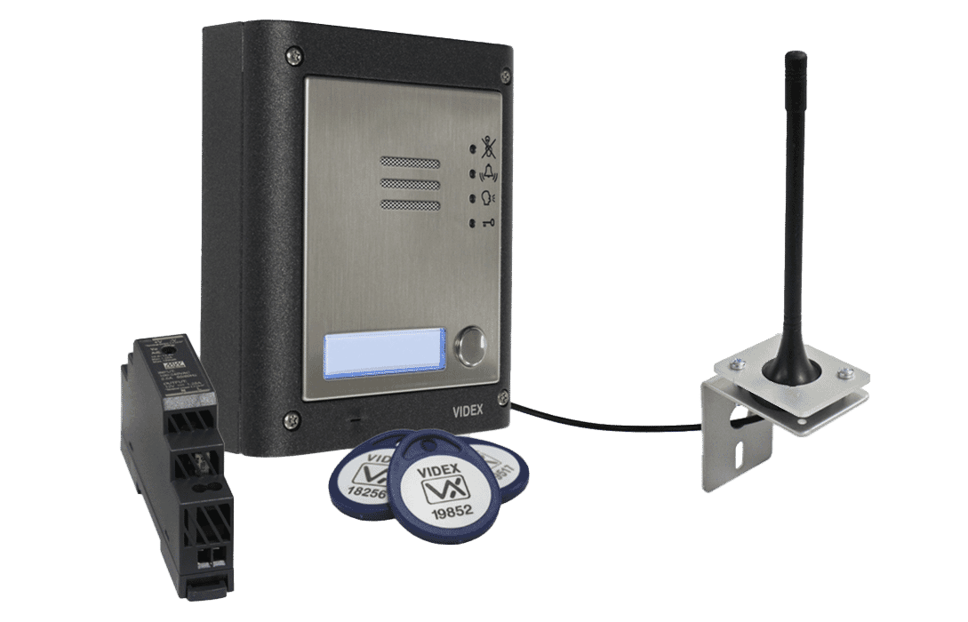 Videx GSM4KCR-1S/4G/M 1 Button Surface Back Lit Code Lock & Proximity ...