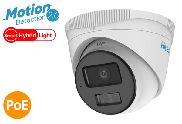 HiLook IPC-T249HA-LU(2.8mm) 4 MP ColorVu with Smart Hybrid Light Turret ...