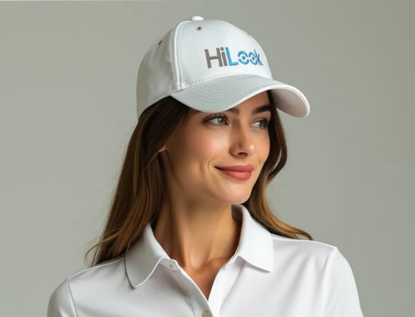 HiLook Logo Adult One-Size Baseball Cap White