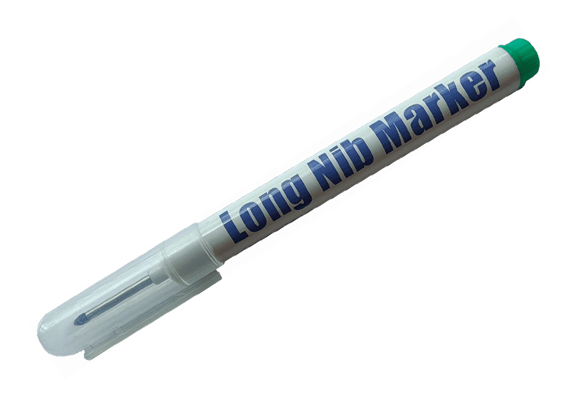 Deep Hole Long Nib Permanent Marker 20mm Shaft - Green