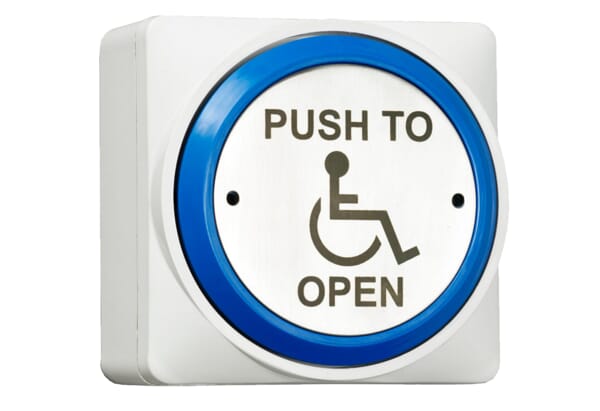 RGL EBPP02P/DDA - Push to Open - DDA White Button 94x94x36mm