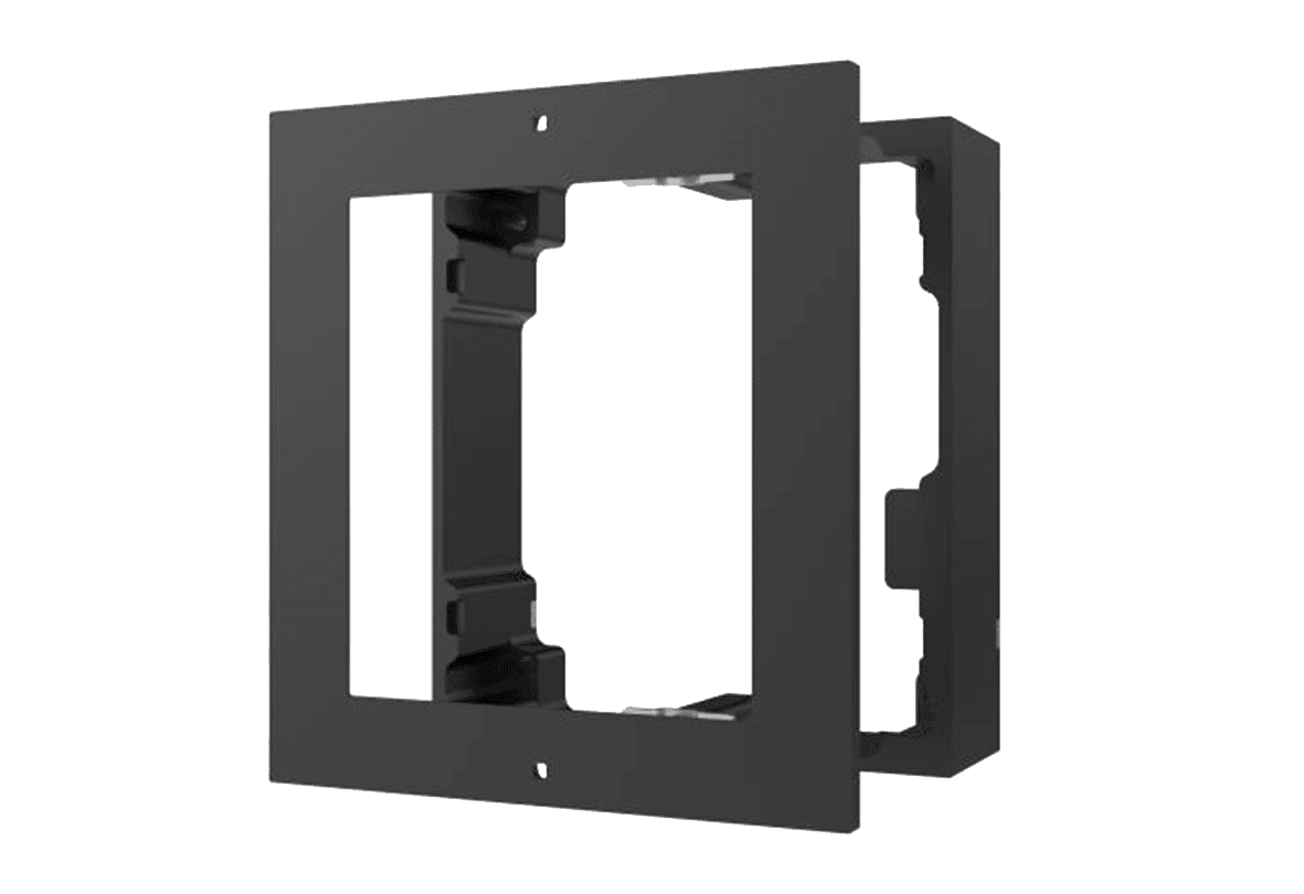 Hikvision DS-KD-ACW1/BLACK 1 Module Surface Mount Intercom Bracket - Black