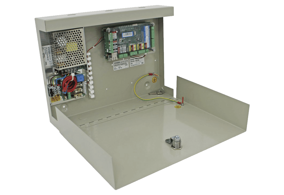 Videx Lockable Boxed 2 Door Controller (RS485 & TCP/IP) c/w 3.5A PSU