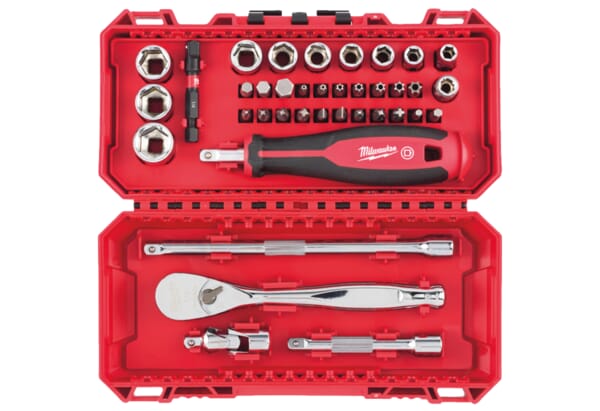 Milwaukee 38 Pcs 1/4" Ratchet, Driver and Socket Set