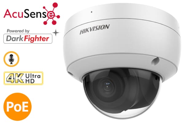 Hikvision DS-2CD2183G2-IU(2.8MM) 8MP 4K IP Acusense Dome with Audio