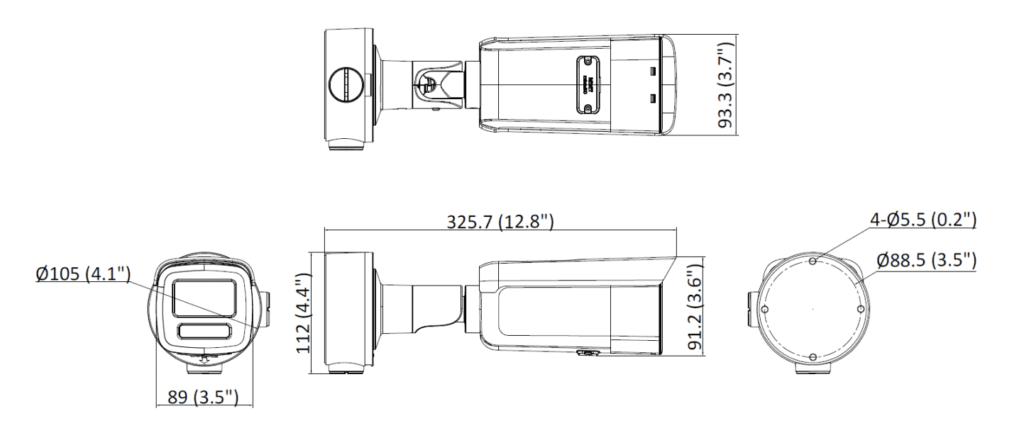 Hikvision DS-2CD3T46G2-4ISY (4mm)(H) 4MP AcuSense IR Fixed Bullet ...