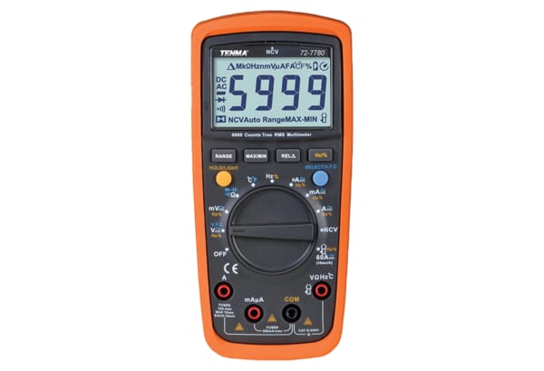 Tenma 600V AC/DC True RMS Digital Auto-ranging Multimeter
