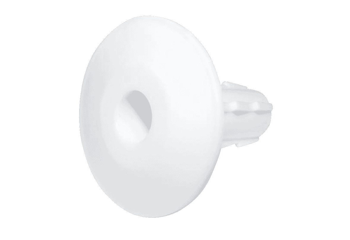 Cable Exit Feed Through Hole Cover White (10pc)