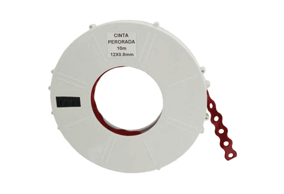 17mm Red Coated Steel Fixing Banding 10m