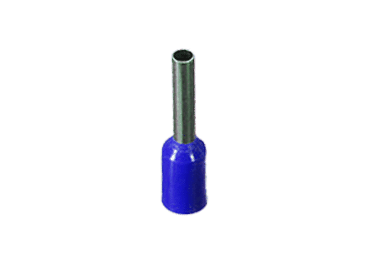 Cable End Bootlace Ferrules 0.75mm Blue (100 pack)
