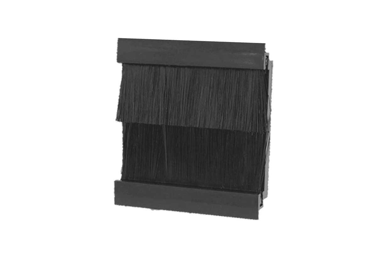 Kauden Double Euro Fit Brush Module Black 50x50mm
