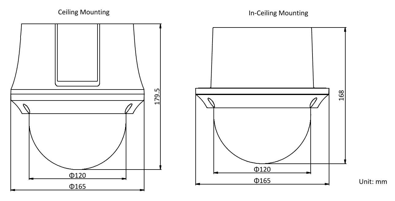 Hikvision DS-2DE4425W-DE3(S6) 4MP IP Flush or Ceiling Mounted PTZ 25x Zoom