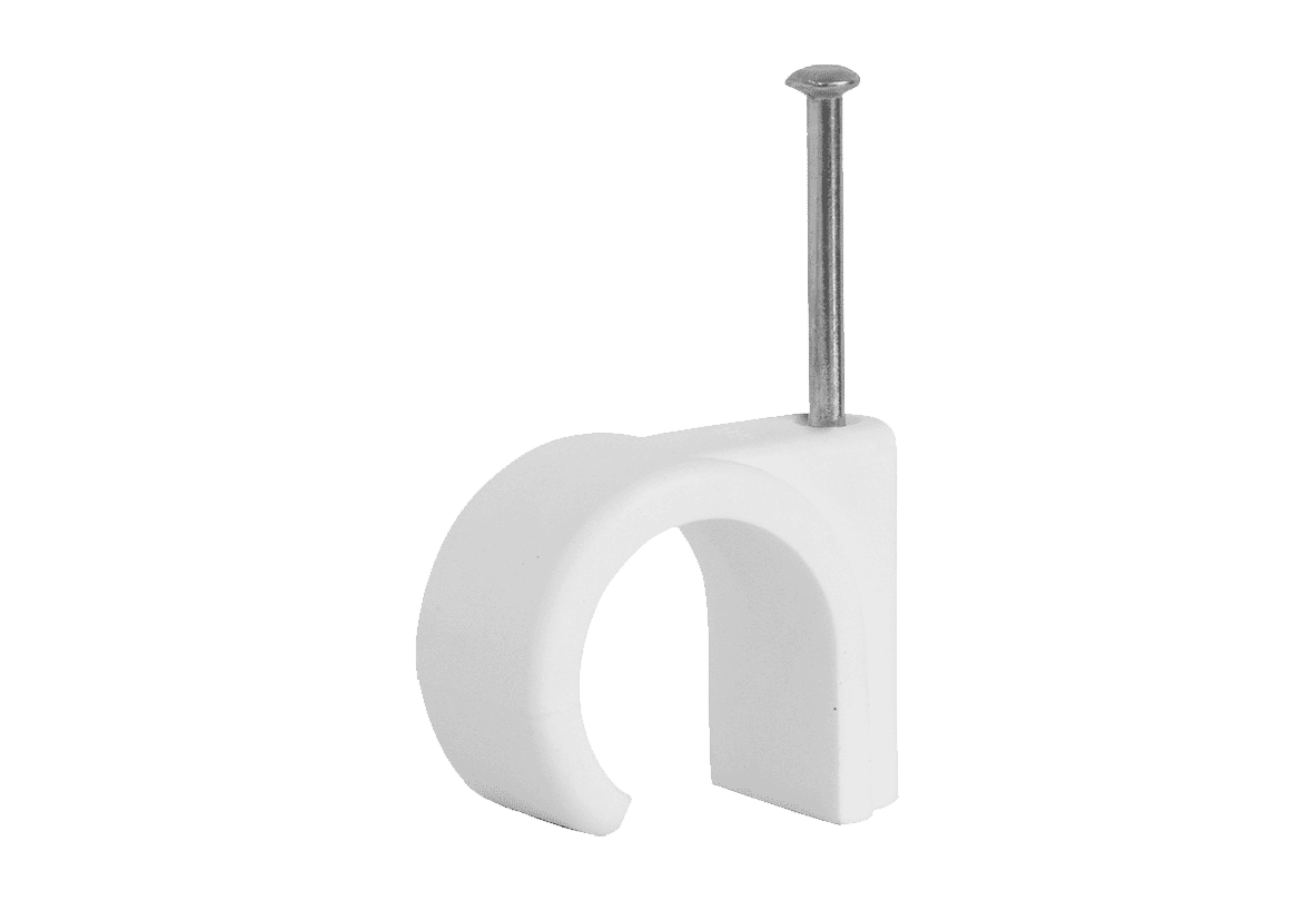 3 - 5 mm Expandable Cable Clips White (100pc)