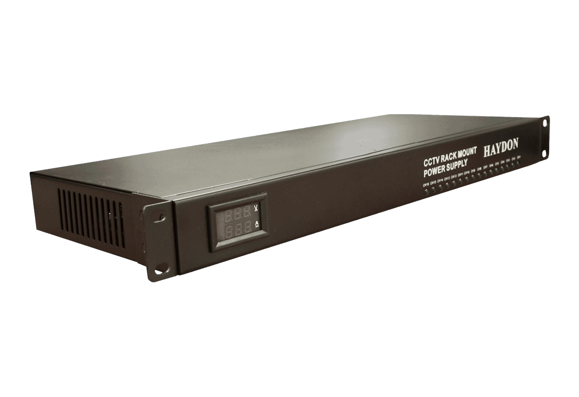 Haydon 16 Way 1U Rack Mount Power Supply 16 Amp Fused
