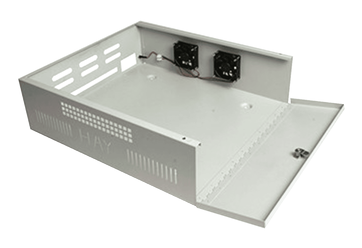 Lockable CCTV Recorder DVR/NVR Metal Enclosure with Fans