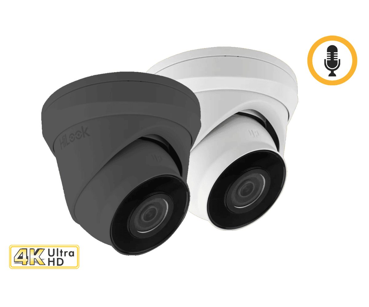 Hilook Ipc T280h Muf 8mp 4k Ip Turret Camera With Mic Connectec Uk