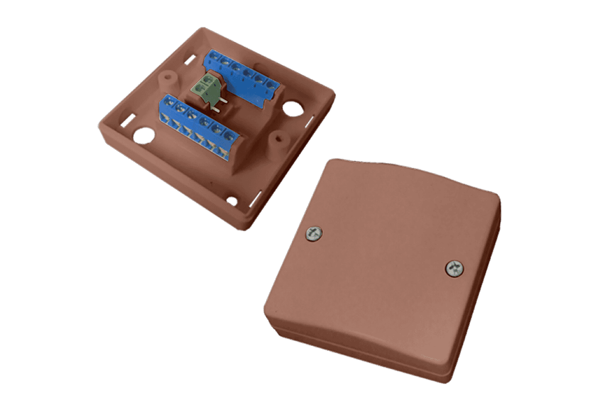 CQR JB720/BR 12 Way alarm junction box Brown | Connectec.uk
